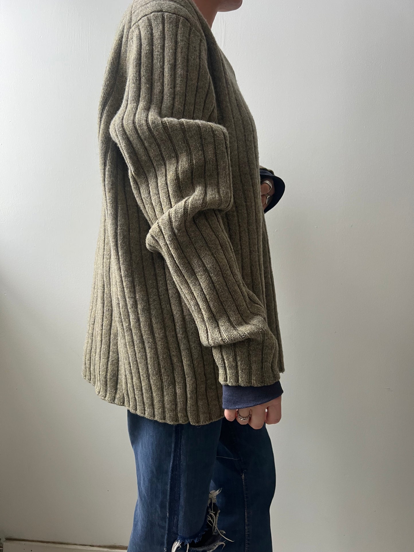 Ribbed Sage Green Sweater – The Wanderly