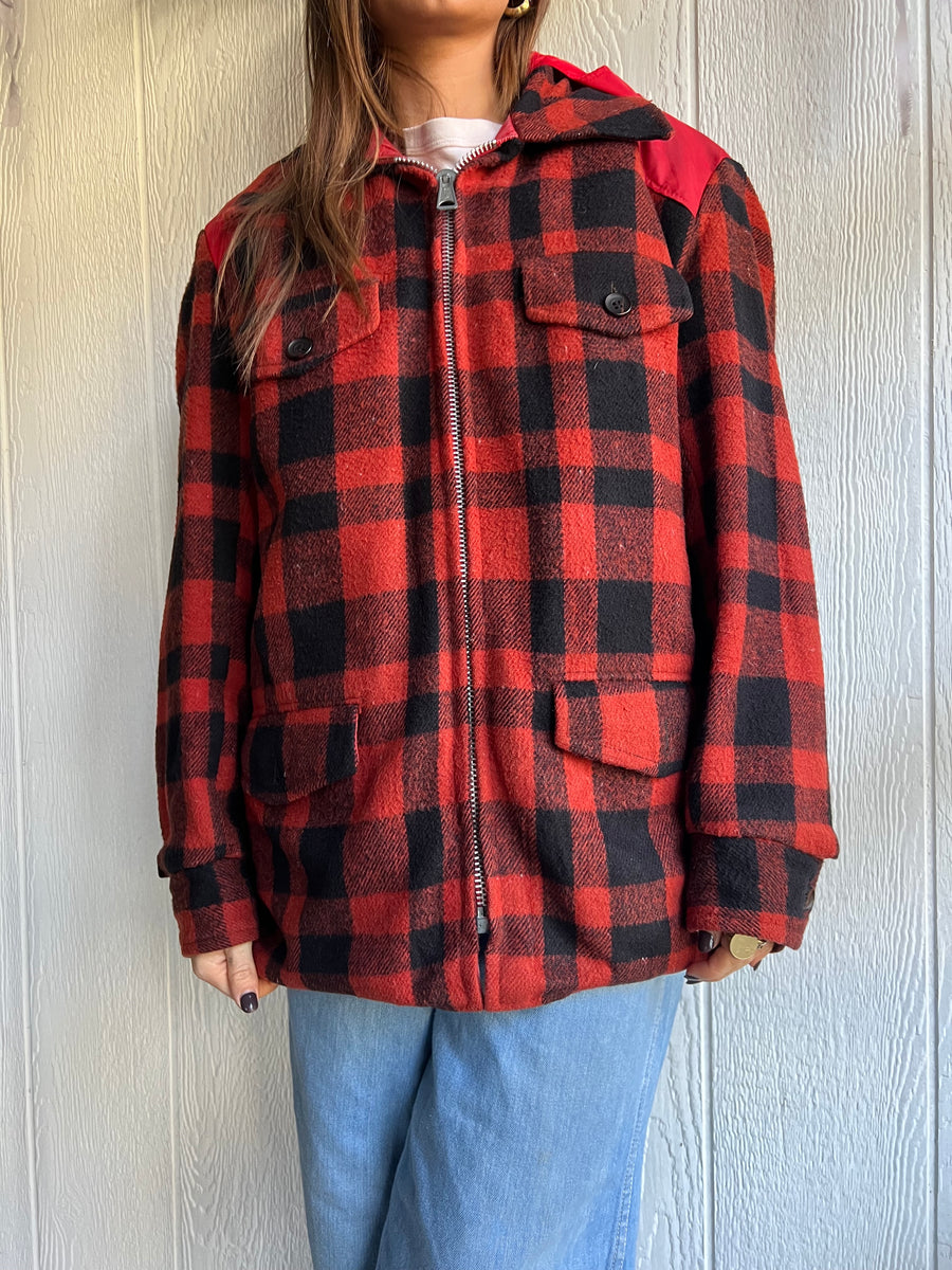 Reversible Red and Black Checker Jacket – The Wanderly